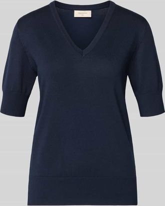Freequent Strickshirt mit V-Ausschnitt Modell Katie