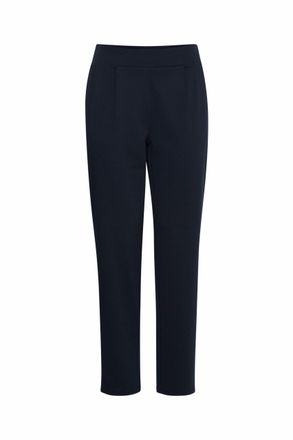 Ichi IHKate Damen Hose Stoffhose mit Bügelfalten Eingrifftaschen leicht elastisch Regular fit, Größe:XS, Farbe:Total Eclipse (194010)