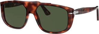 Persol unisex, Accessoires, Brun, Taille: 54 MM Lunettes de soleil embl&eacute;matiques avec logo fl&egrave;che