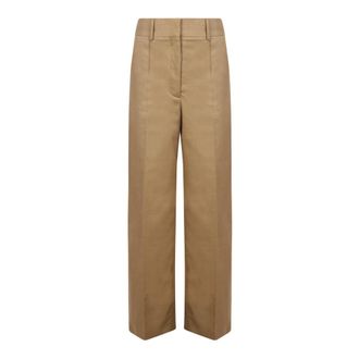 Burberry Beige Wide-Leg Tailored Hosen - - Trousers - Damen - Beige - 2XS