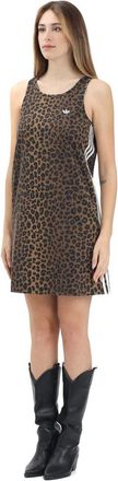 adidas Femme, Robes, Brun, Taille: 34 FR Robe Courte L&eacute;opard