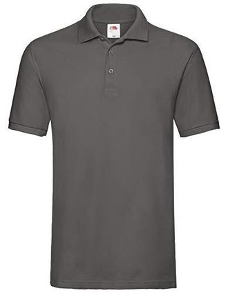 Fruit Of The Loom SS035M, Polo T-shirt - Homme - Gris (Heather Grey) - XXX-Large
