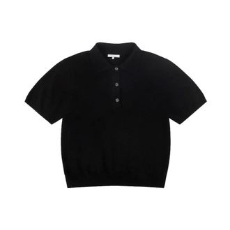 Entire studios Kurzarm-Strickpolo - - Tops - Herren - Schwarzk - XS/S