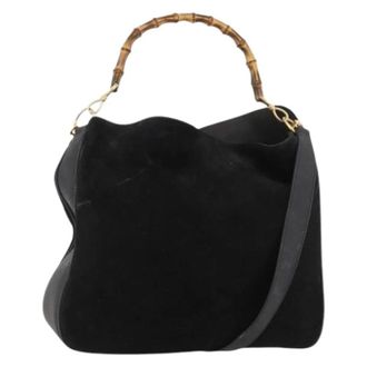 Gucci Sac &agrave; bandouli&egrave;re vintage en daim Pre-owned - Femme - Pre-owned - Noir - Taille: ONE Size