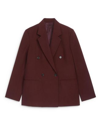 Arket Zweireihiger Blazer -Rot
