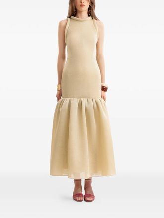 Gemy Maalouf sleeveless midi dress - Tons neutres