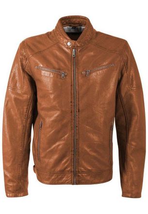 Mauritius Lederjacke Pflanzlich gegerbtes Lammleder mit nat&uuml;rlicher Patina-Entwicklung