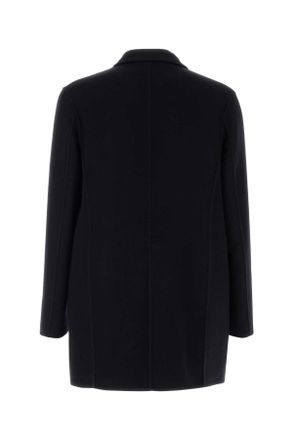 Jil Sander Mens Midnight Blue Cashmere Blend Coat 402 Camicie Shirt