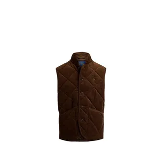 Polo Ralph Lauren Gilet sans manches matelass&eacute; en velours de coton