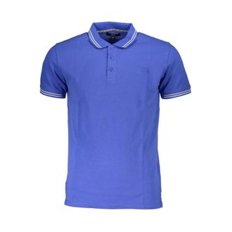 Cavalli Polohemd mit Kontrastbesatz - - Tops - Herren - Blau - L