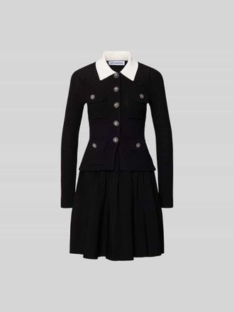 Self Portrait Minikleid aus Viskose-Mix