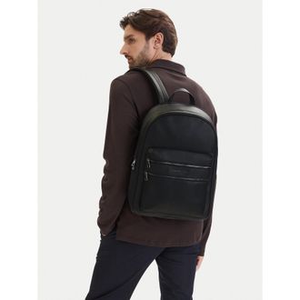 Tommy Hilfiger Rucksack Tommy Hilfiger Th Woven Backpack AM0AM14093 Schwarz