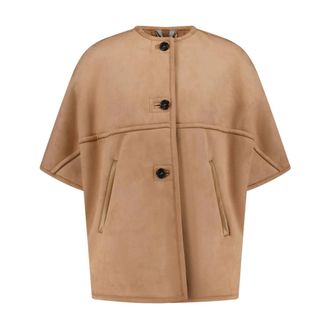 Max Mara Veste Poncho Zaza - Femme - Vestes - Brun - Taille: 38/40 FR