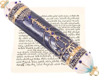 Artibetter iplusmile Schriftrolle Mezuzah Metallhandwerk Vintage Retro Dekor f&uuml;r Wohnzimmer und B&uuml;ro J&uuml;dische Religi&ouml;se Amulett T&uuml;rdeko Segenstafel Geschenkidee