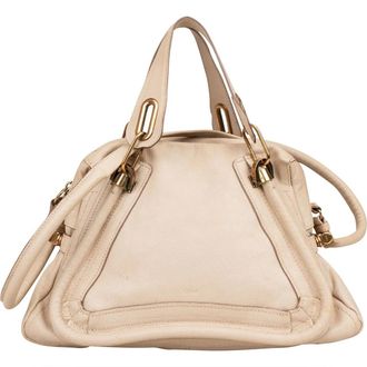 Chlo&eacute; Crossbody Bags - Chloe Leather Paraty Handbag - Gr. unisize - in Wei&szlig; - f&uuml;r Damen