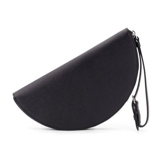 Maison Margiela Homme, Sacs, Noir, Taille: ONE Size Portefeuille en Cuir Noir à Fermeture Éclair