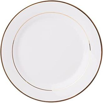 Ambition Dessertteller Aura Gold 16,5 cm Essteller Kuchenteller Fr&uuml;hst&uuml;ckteller Porzellan Flachteller Kleinteller Geschenk modern elegant