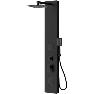 Badplaats Badplaats Duschpaneel Hudson 120 x 20 cm - Schwarz - Duschset au
