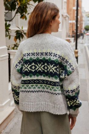 Next Strickjacke Weiche, verschlusslose Strickjacke im Grobstrick (1-tlg)