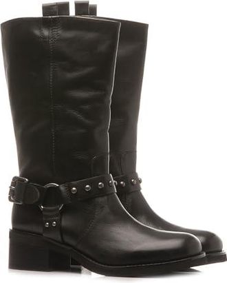 Emanuelle Vee Emanu&eacute;lle Vee, 432M-515, Botte Haute, Mode Mode Cuir (Tac 5 cm), Noir, 39 EU