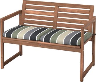 IKEA N&Auml;MMAR&Ouml; Bank mit R&uuml;ckenlehne/au&szlig;en