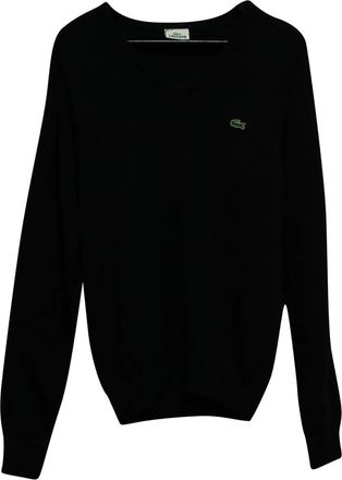 Lacoste pull à col v - Noir