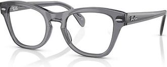 Ray-Ban Rb0707 Optics Grau Transparent Fassung Klar Glas Polarisiert 48-21