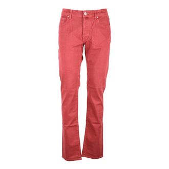Jacob Cohen Pantalone - Homme - Jeans - Rouge - Taille: W30