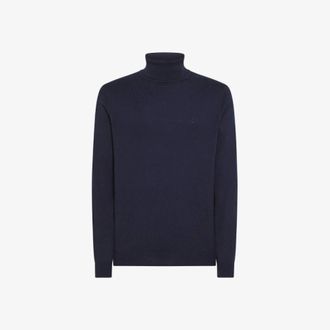 Sun 68 Homme, Pulls, Bleu, Taille: XL Polo Uni à Col Roulé
