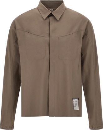 SATISFY Satisfy, Homme, Vestes, Brun, Taille: L PeaceShell River Shirt