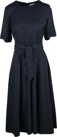 P.A.R.O.S.H. P.a.r.o.s.h., Femme, Robes, Bleu, Taille: 38 FR Abito lungo a ruota