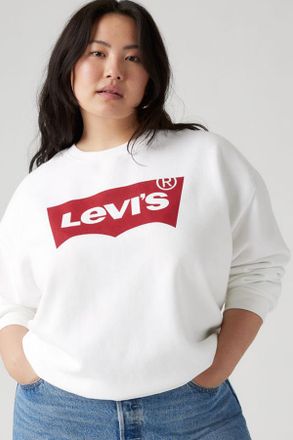 Levi's Everyday Rundhals-Sweatshirt mit Grafik (Plus-Gr&ouml;&szlig;e) - Damen - Wei&szlig; / Wei&szlig;