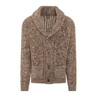 Rakk&igrave; Scia Cardigan - - Knitwear - Herren - Braun - XL