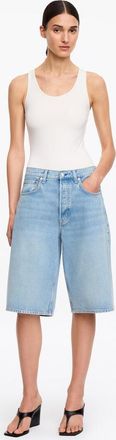 Arket Lange Jeansshorts -Blau
