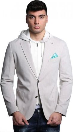 Bharnaba Homme, Vestes, Gris, Taille: L Veste Amaranto