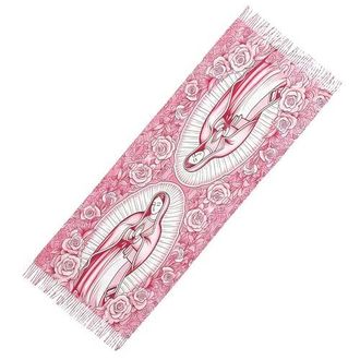 Generic Ch&acirc;le Vierge Marie pour femme - Doux et chaud - Fournitures quotidiennes - Ch&acirc;le de pri&egrave;re pour la maison, la chambre, lappartement, lh&ocirc;tel, le restau