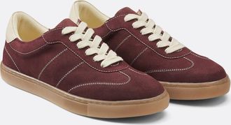 La Redoute Collections Baskets R&eacute;tro En Cuir Su&eacute;d&eacute;