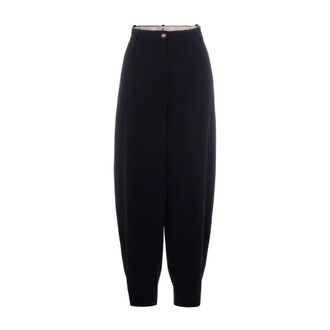 Elisabetta Franchi Weite Hosen - - Trousers - Damen - Schwarzk - M