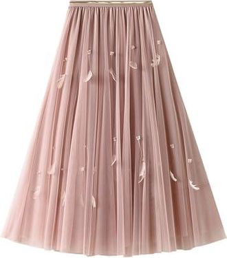 Generic Jupe Longue Plissée Femme Culotte Patineuse Fond Laine Jaune Devant Argent Pareo Cachemire Ceremonie Longueur Minijupe Country Franges Elegante Cancan