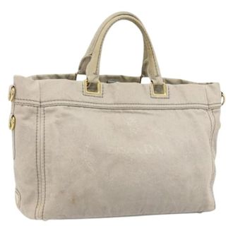 Prada Pre-owned Canvas Bag - - Pre-owned - Damen - Grau - ONE SIZE