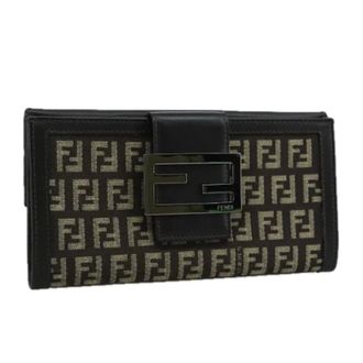 Fendi Portefeuille en Toile Pre-owned - Femme - Pre-owned - Brun - Taille: ONE Size