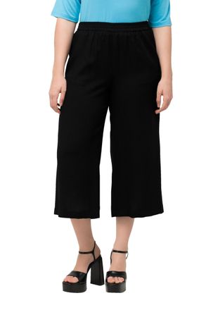 Ulla Popken Damen Culotte 827604 Hose, Schwarz, 50W x 32L