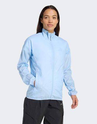 adidas Terrex multi clima365 windweave Jacke in ray blue / crystal sky / glow-Blau