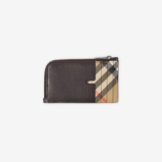 Burberry Porte-cartes zipp&eacute; Pop Check