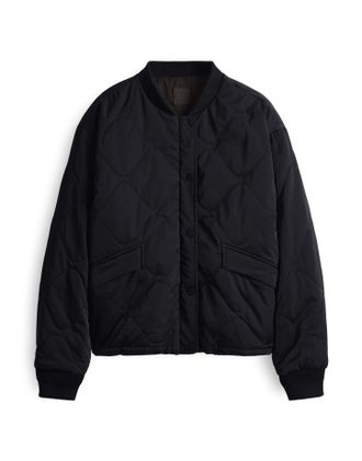 OPUS Damen Jacke | HALLINU Steppjacke mit Wendefunktion Black, 38