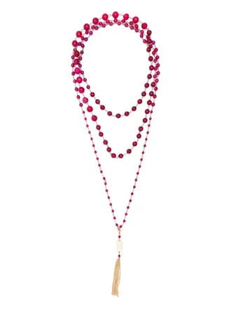 Rosantica collier &agrave; breloque pompon - Rose