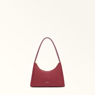 Furla Diamante Schultertasche Mini Ciliegia D Rot Sidney-kalbsleder Damen