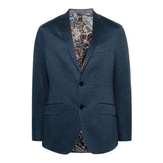 Etro Homme, Vestes, Bleu, Taille: 2XL Roma Blazer Jaquard
