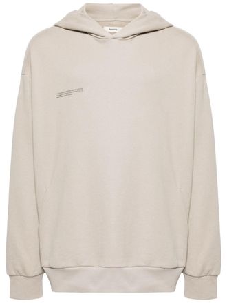 PANGAIA Hoodie aus Bio-Baumwolle mit Logo-Print - Nude