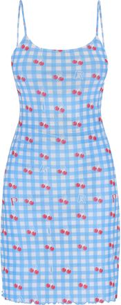 Mymo Kleid Frauen blau mehrfarbig